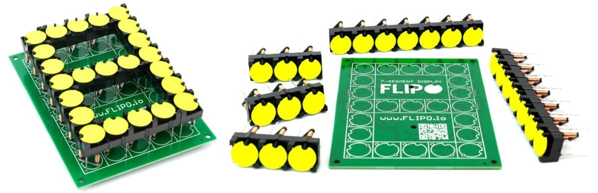 7-Segment Flip-disc Display – Flipo