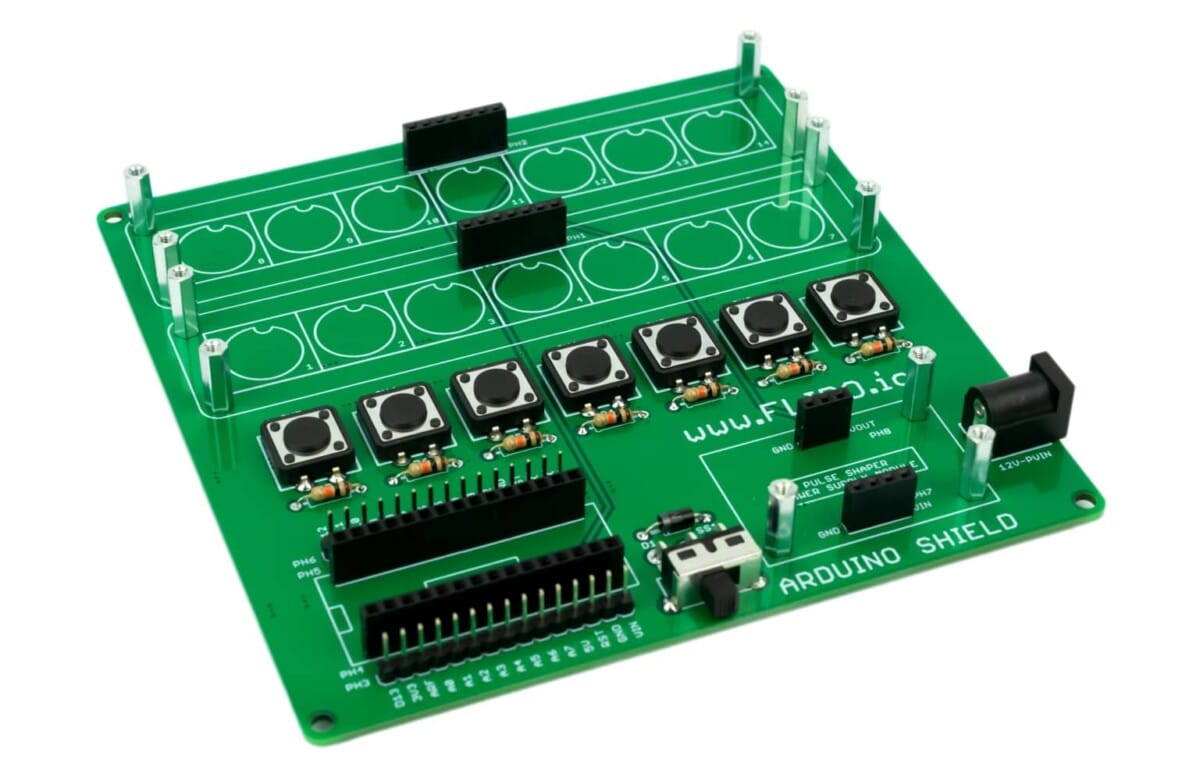 Arduino Shield - 1x7 Flip-disc Display - Flipo
