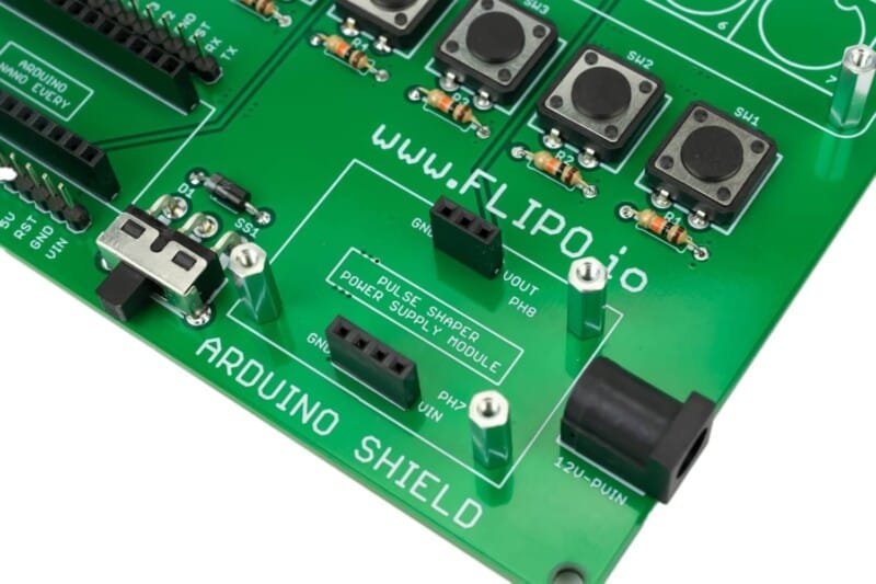 Arduino Shield – 1×7 Flip-disc Display – Flipo