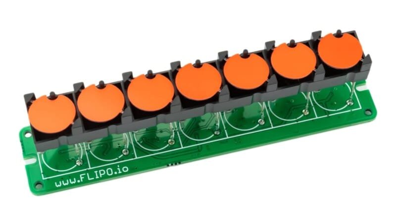 Arduino Shield - 1x7 Flip-disc Display - Flipo