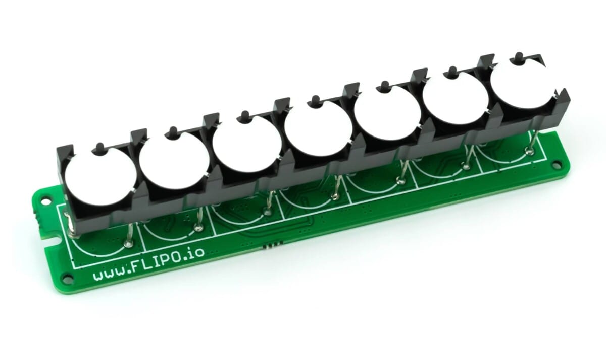 Arduino Shield – 1×7 Flip-disc Display – Flipo